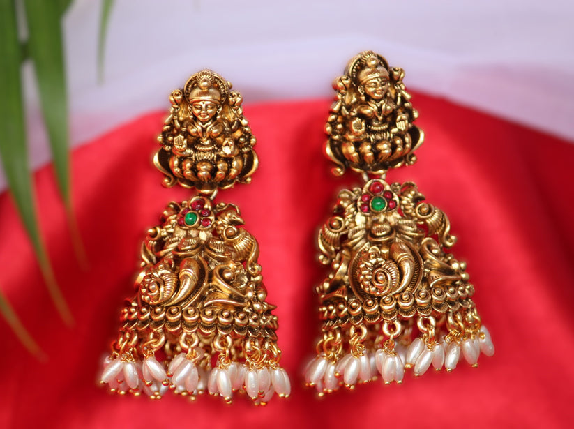 Golden Manjari Temple Jhumkis – My Store